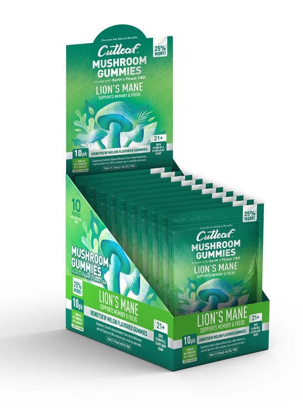 CUTLEAF MUSHROOM GUMMIES LION'S MANE - T&E Imports